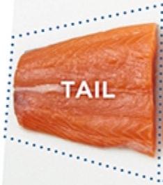 Norwegian Atlantic Salmon Tail Tips Skinless – Catch of Norway Seafood